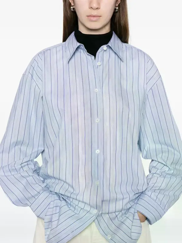 TOTEME Striped Button-down Shirt - Blue