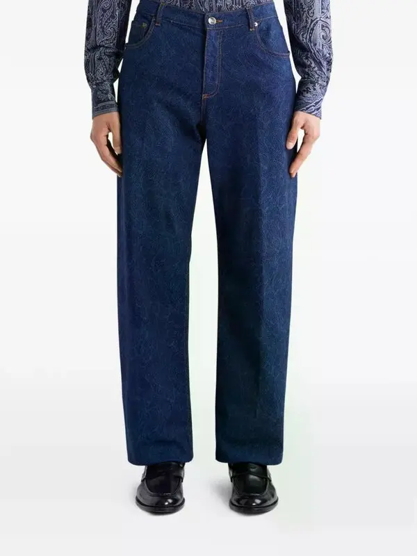 Etro Paisley-jacquard Jeans