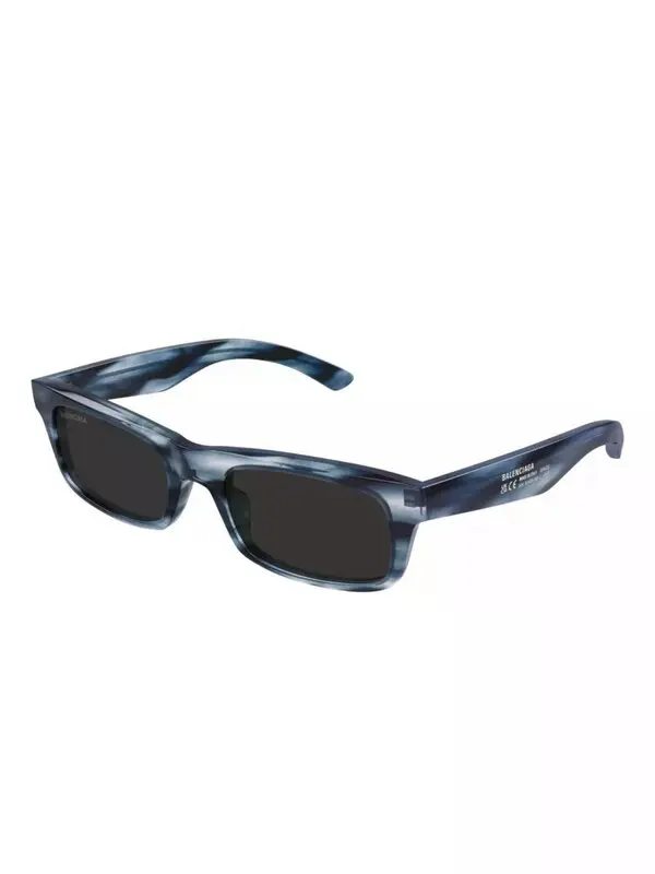 Balenciaga Rectangle-frame Sunglasses - Blue