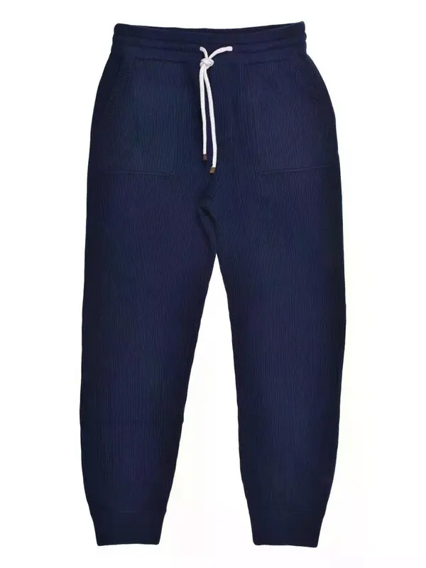 Brunello Cucinelli Ribbed Drawstring Track Pants