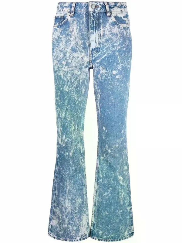 GANNI Bleach-effect Jeans
