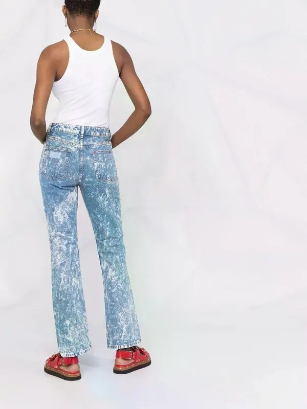 GANNI Bleach-effect Jeans