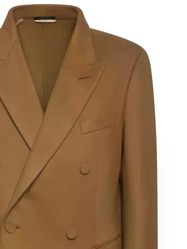 TOM FORD Double-breasted Coat - Brown
