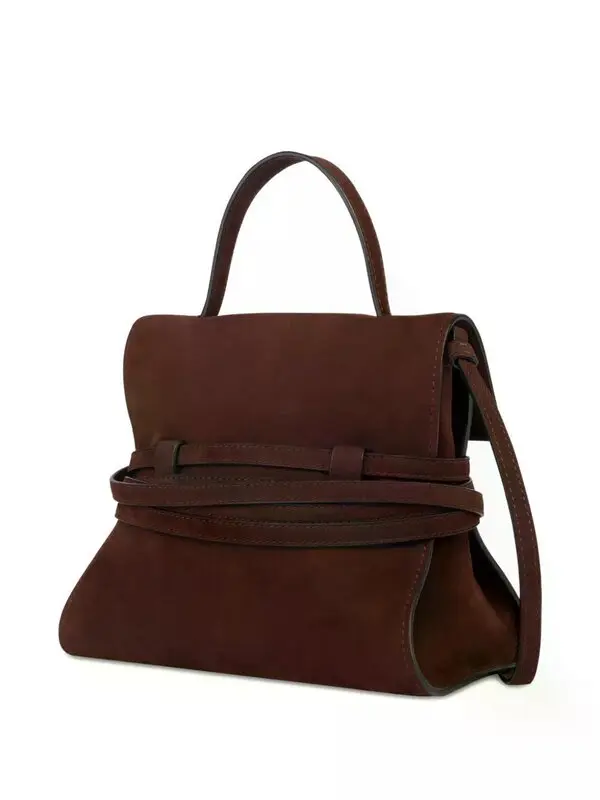 Moschino Tie Me Small Tote Bag - Brown