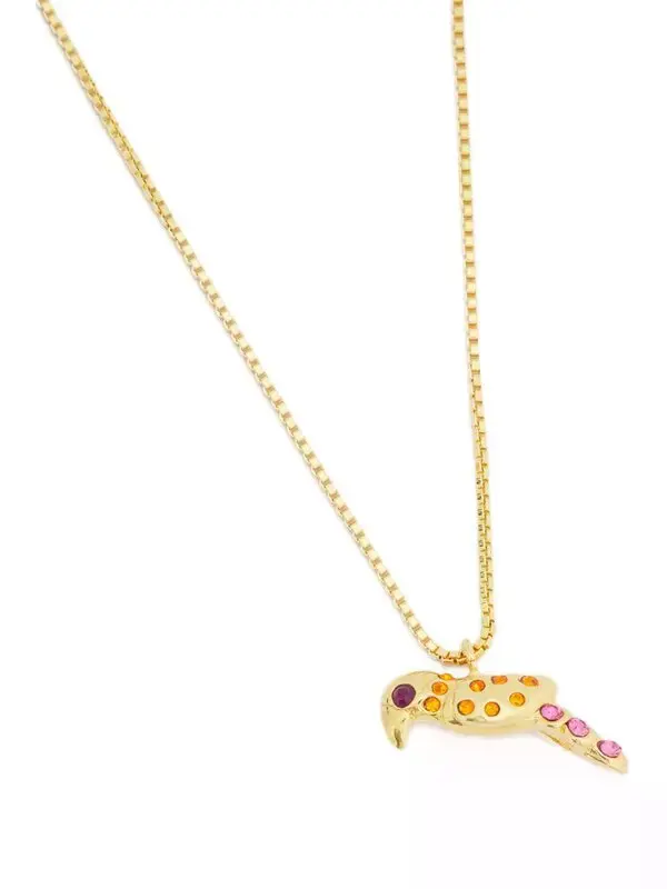Marni Parrot Pendant Chain Necklace