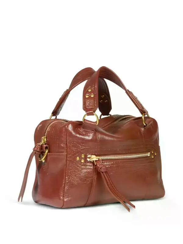 Jérôme Dreyfuss Mini Lucky Zip Bowling Bag - Brown