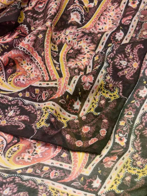 Etro Paisley-print Scarf - Brown