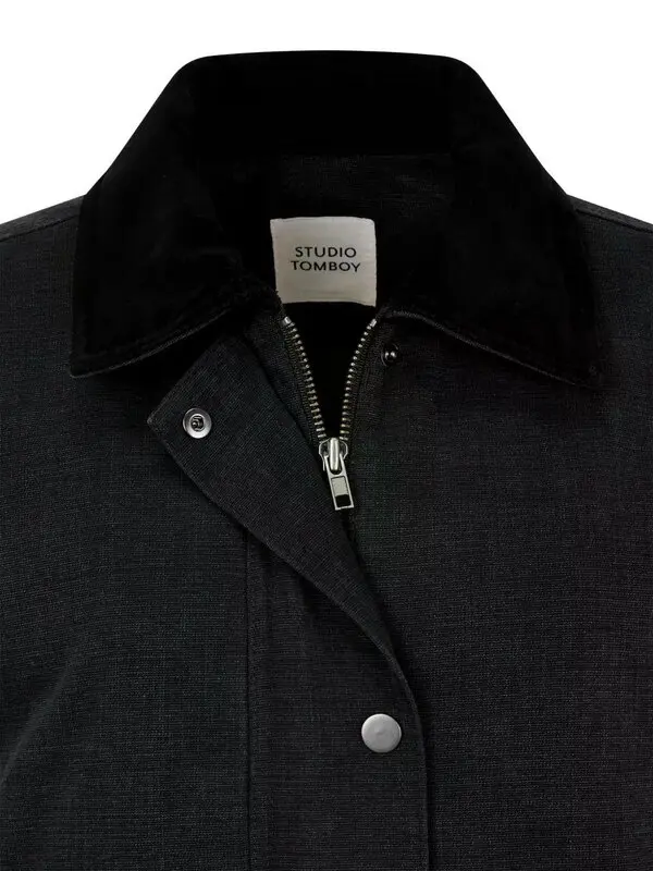 STUDIO TOMBOY Collared Cotton Jacket
