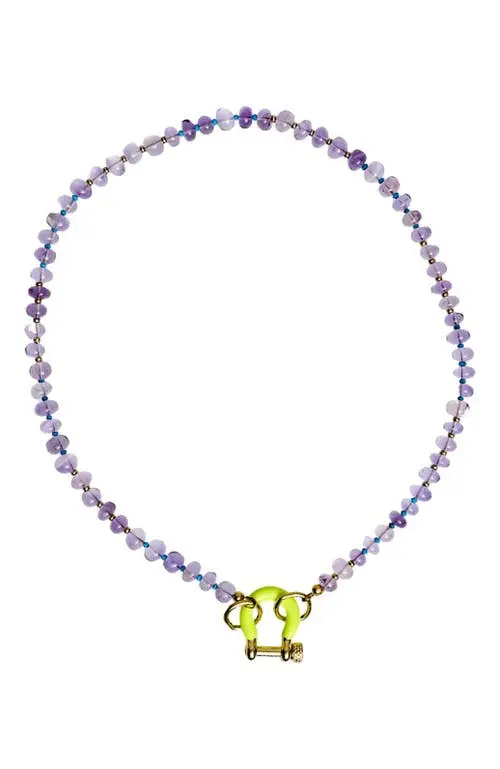 SHOP SPICY DAN Benny Amethyst Necklace - Purple