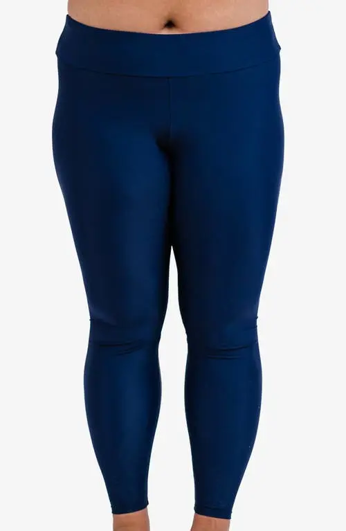 CALYPSA Long Swim Leggings - Navy