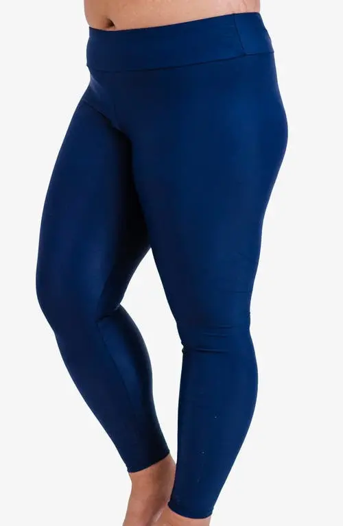 CALYPSA Long Swim Leggings - Navy