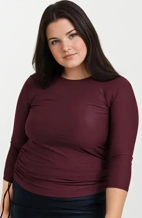 CALYPSA Margaux Swim Top - Wine
