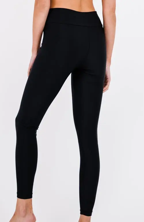 CALYPSA Long Swim Leggings - Black