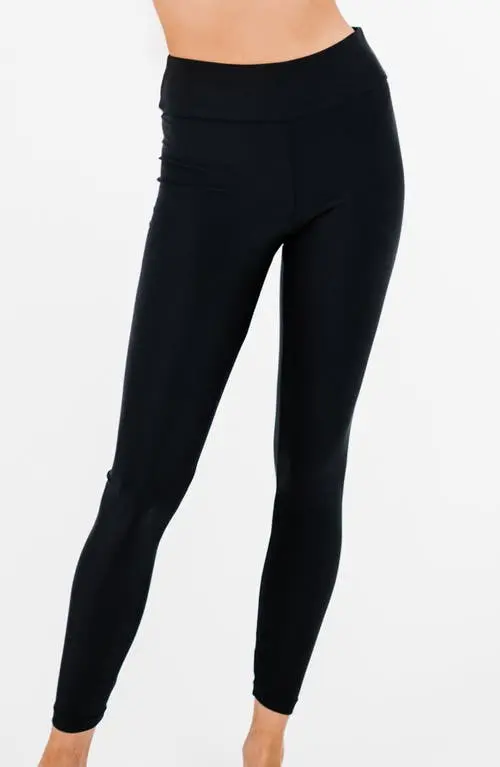 CALYPSA Long Swim Leggings - Black