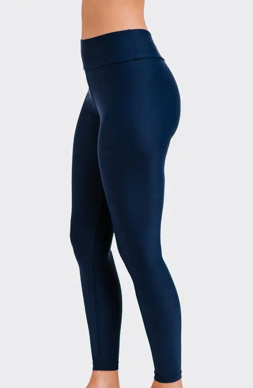CALYPSA Long Swim Leggings - Navy