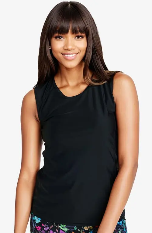 CALYPSA Loose Fit Maya Swim Top - Black