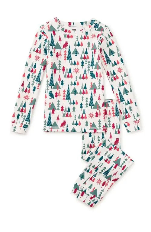 TEA COLLECTION Goodnight Pajama Set - Holiday Woodland Scene