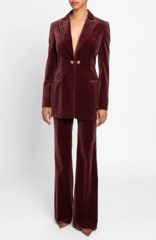 Santorelli Milli Long Velvet Jacket