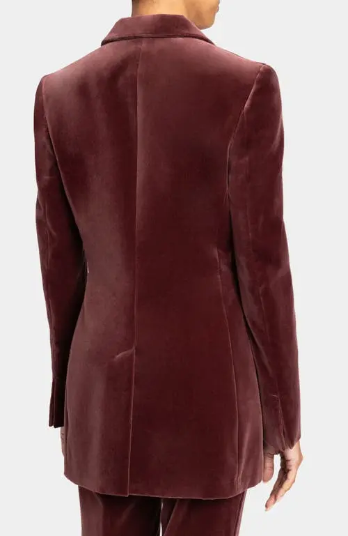 Santorelli Milli Long Velvet Jacket