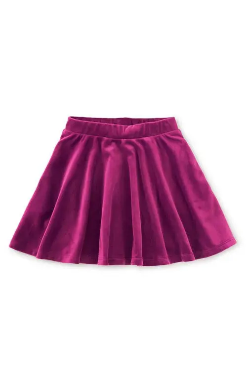 TEA COLLECTION Velour Twirl Skirt - Cosmic Berry