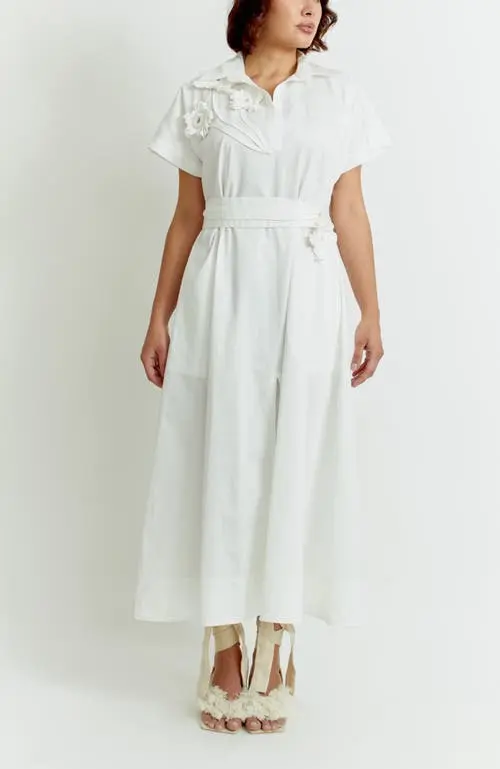 FLORENCIA DAVALOS Diana Orchid Dress - White