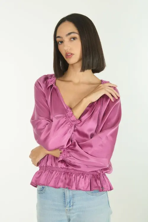 SECRET PON-PON Romane Top - Plum