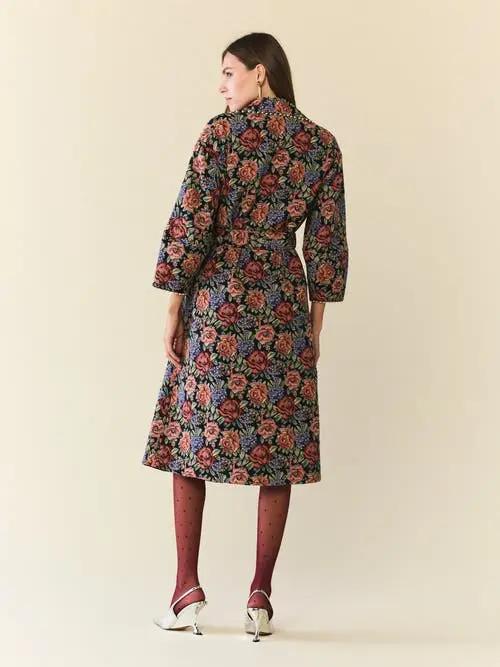 EDDY Floral Jacquard Wrap Jacket