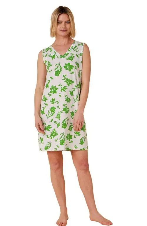 THE CAT'S PAJAMAS Pima Knit Nightgown Floral - Isa