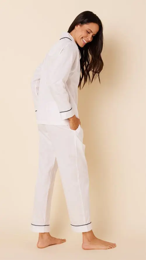 THE CAT'S PAJAMAS Luxe Pima Pajama Print Set - Lisbon