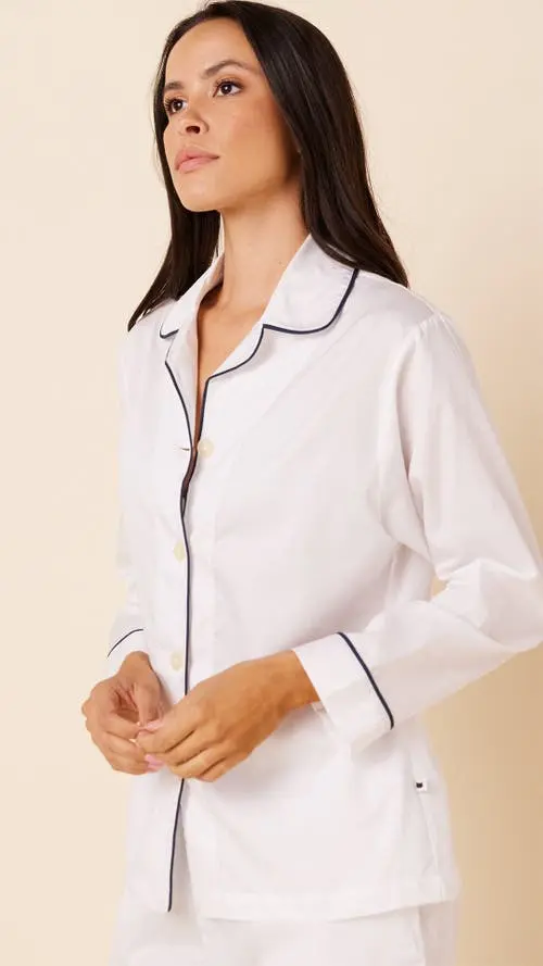 THE CAT'S PAJAMAS Luxe Pima Pajama Print Set - Lisbon