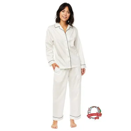 THE CAT'S PAJAMAS Luxe Pima Pajama Print Set - Lisbon