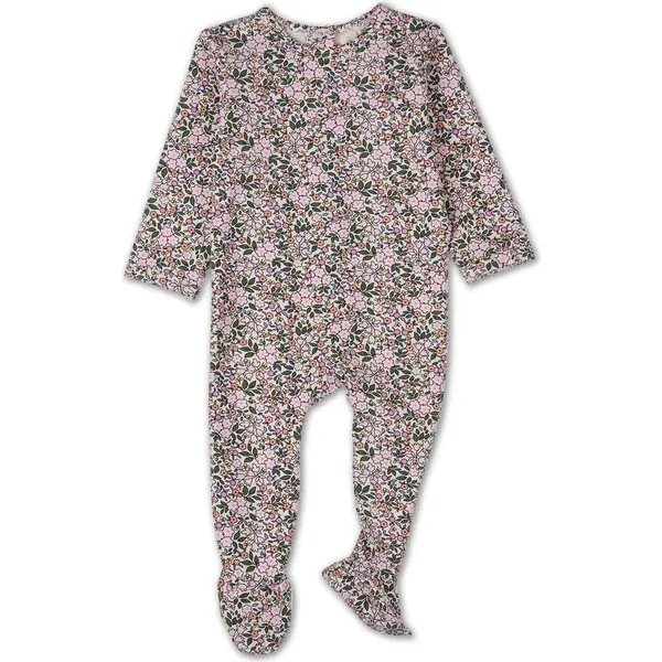 MINIMOI Floral Footie - Pink Multi