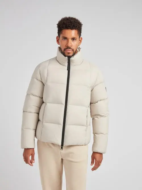JACK1T Cloud Long Sleeve Puffer Racer Jacket - Stone