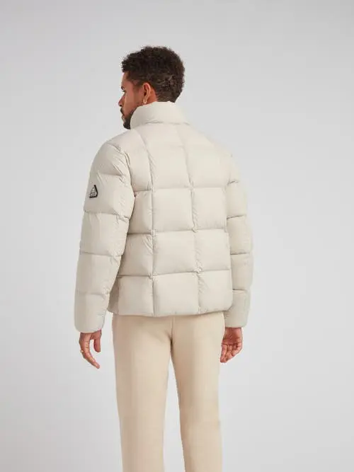 JACK1T Cloud Long Sleeve Puffer Racer Jacket - Stone