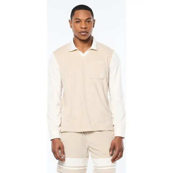 SERGIO TACCHINI Alvar Long Sleeve Polo - Fog