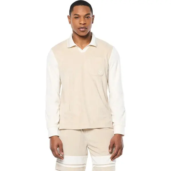 SERGIO TACCHINI Alvar Long Sleeve Polo - Fog