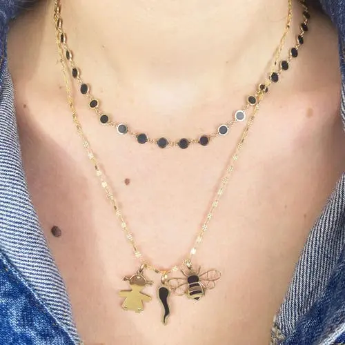 THE LOVERY FINE JEWELRY Queen Bee And Gold Charm