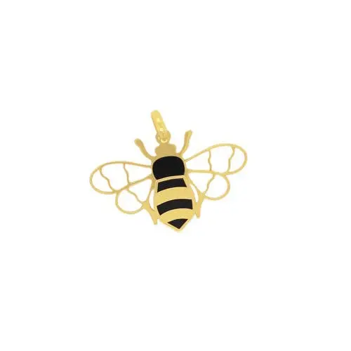THE LOVERY Queen Bee And Gold Charm - Onyx