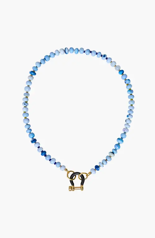 SHOP SPICY DAN Lucky Gender Inclusive Opal Necklace - Blue