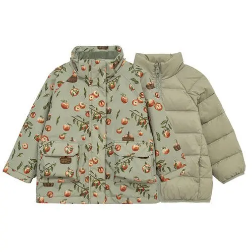 MILKBARN Three-in-one Layered Nylon Jacket - Apple Orchard