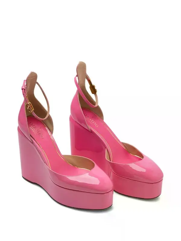 Valentino Garavani Ankle-strap Wedge Pumps