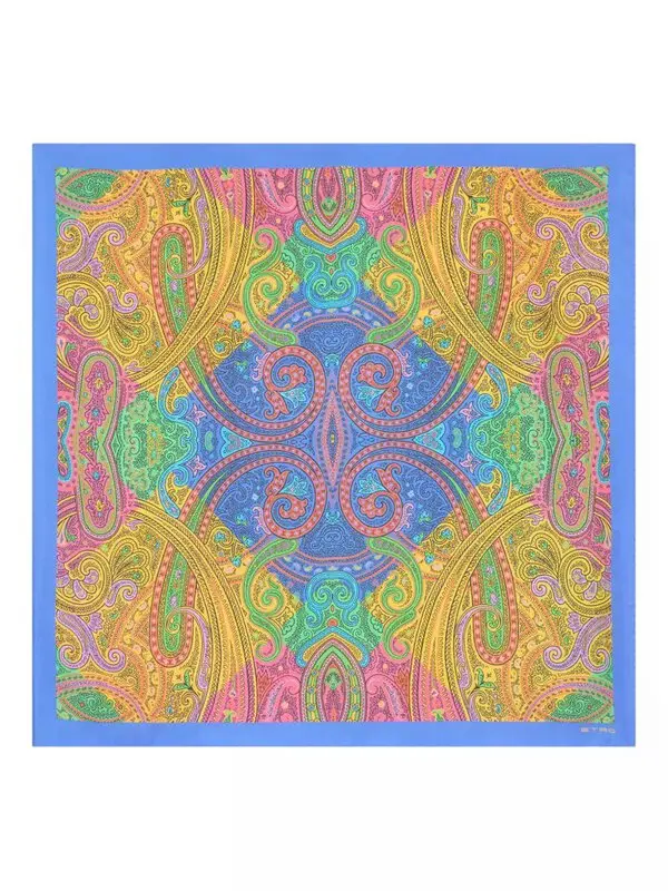 Etro Silk Scarf - Blue
