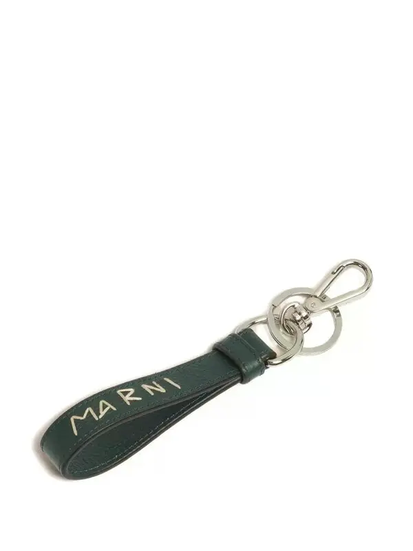 Marni Carabiner Hook Leather Keyring