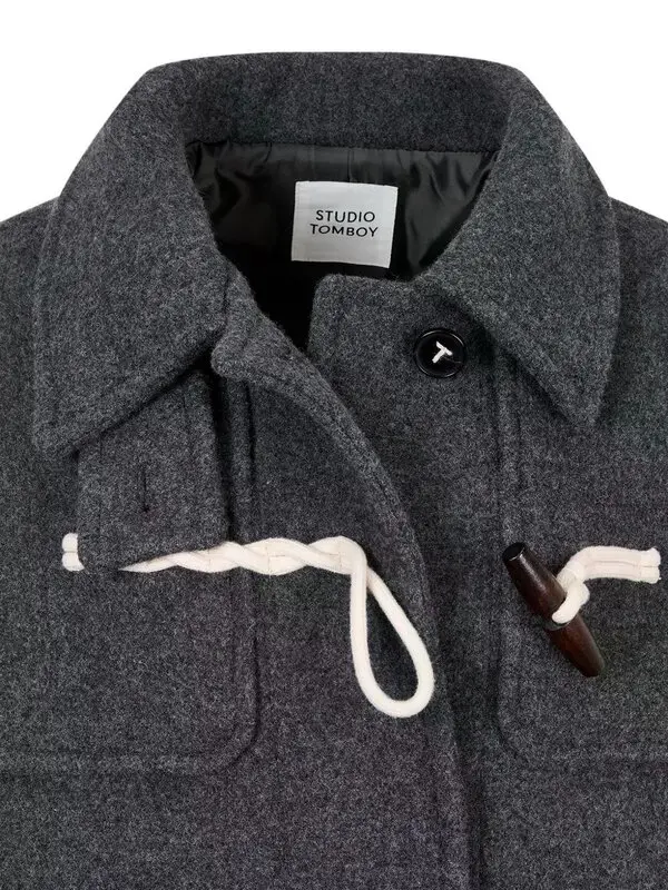 STUDIO TOMBOY Hooded Duffle Coat - Grey