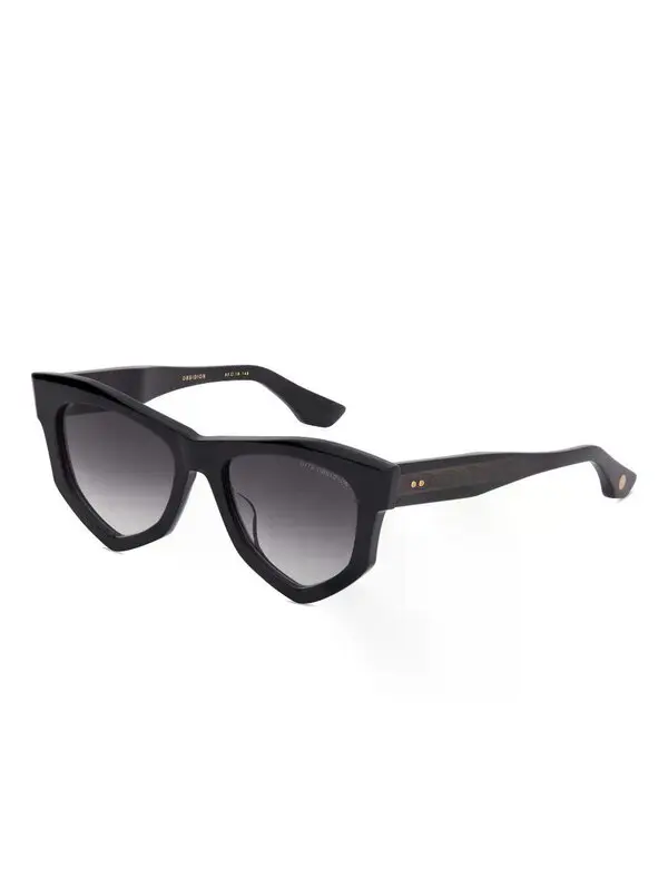 Dita Obsidion Geometric-frame Sunglasses - Black