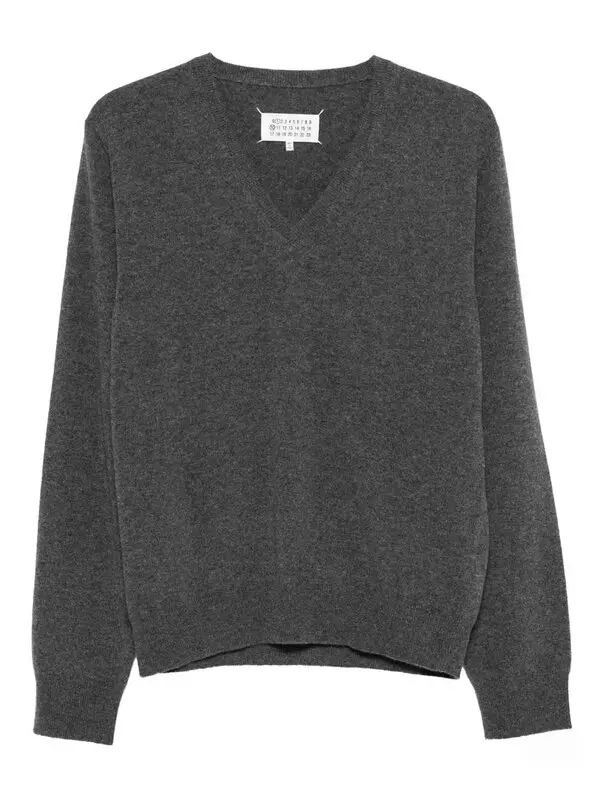 MAISON MARGIELA V-neck Long Sleeve Sweater