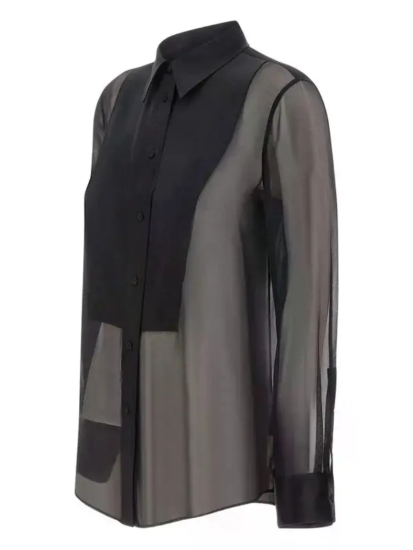 Filippa K Buttoned-up Sheer Shirt