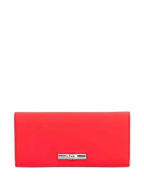 Longchamp Le Roseau Snap-fastening Wallet - Red