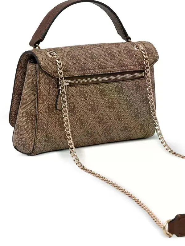 Guess Monogram Satchel With Chain