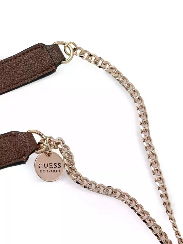 Guess Monogram Satchel With Chain